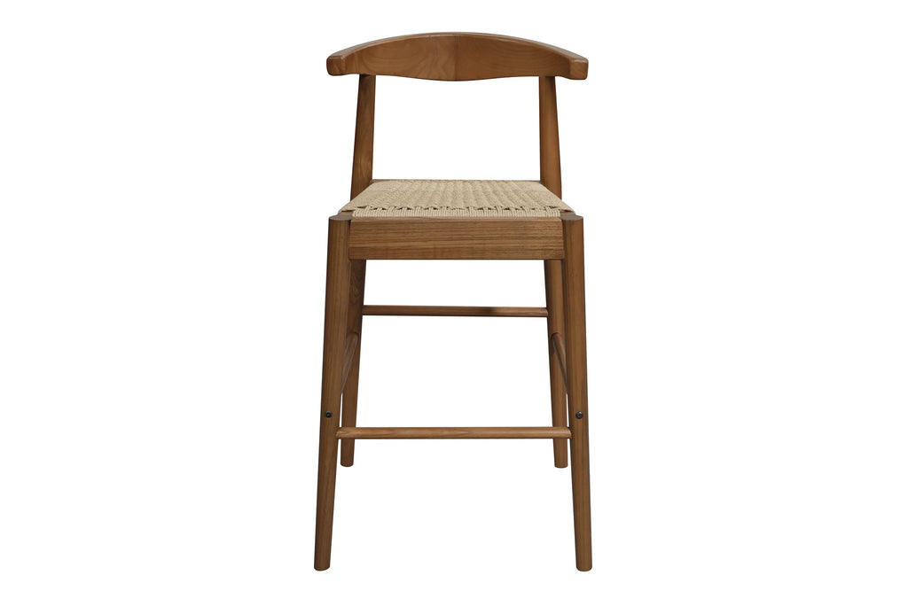 Arden Solid Oak Barstool with Loom - Almond – Our Baylor