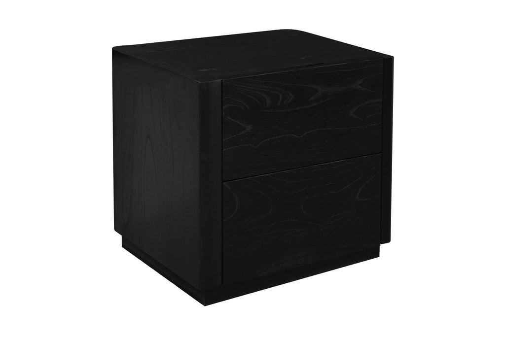 Gatsby 2 Drawer Bedside Table - Black – Our Baylor