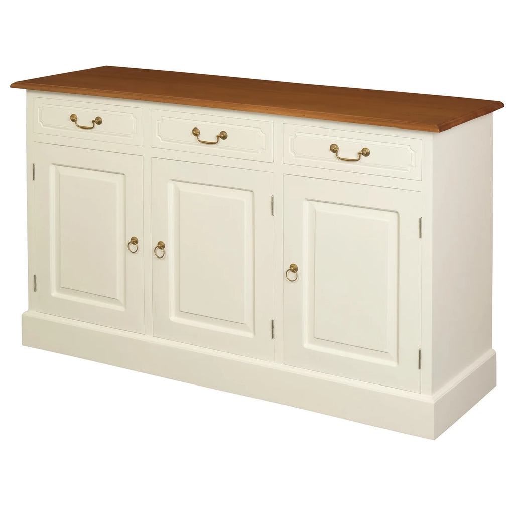 Tasmania 3 Door 3 Drawer Buffet - White Caramel – Our Baylor